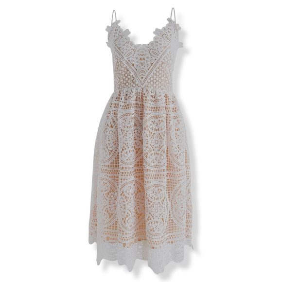 Chicwish | Dresses | Chic Wish Dress Womens Xsmall White Boho Hippie ...